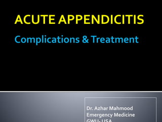 Acute apendicitis | PPTX