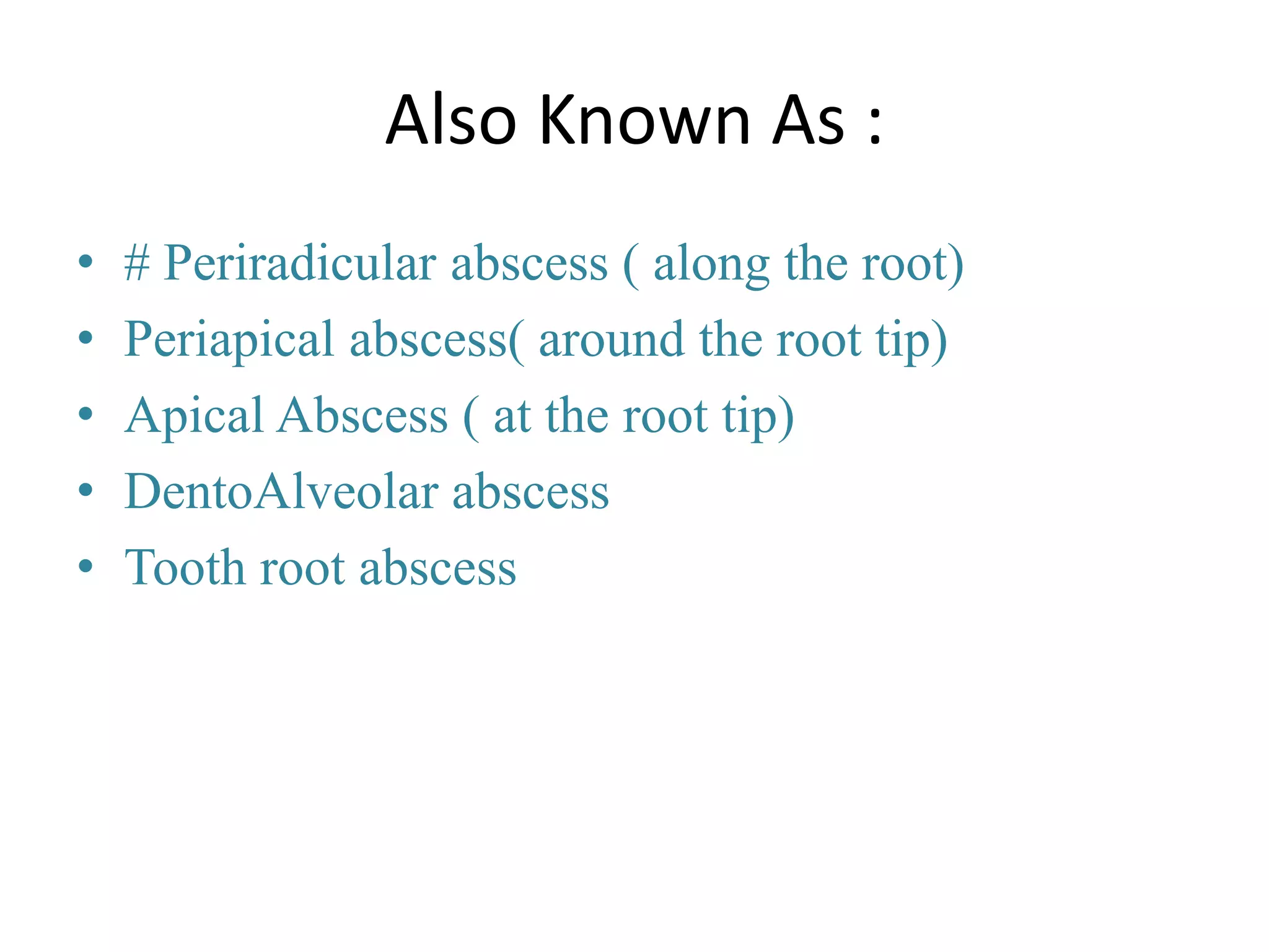 Acute apical abscess dr anirudh singh chauhan | PPTX