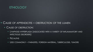 Acute appendicitis | PPTX