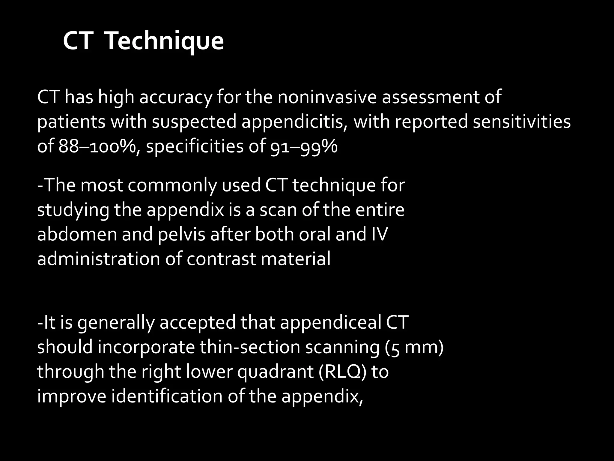 Imaging of Acute Appendicitis | PPTX