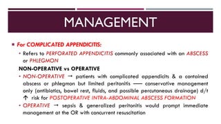 Ruptured Appendicitis Treatment