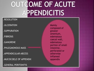 Acute appendicitis | PPTX