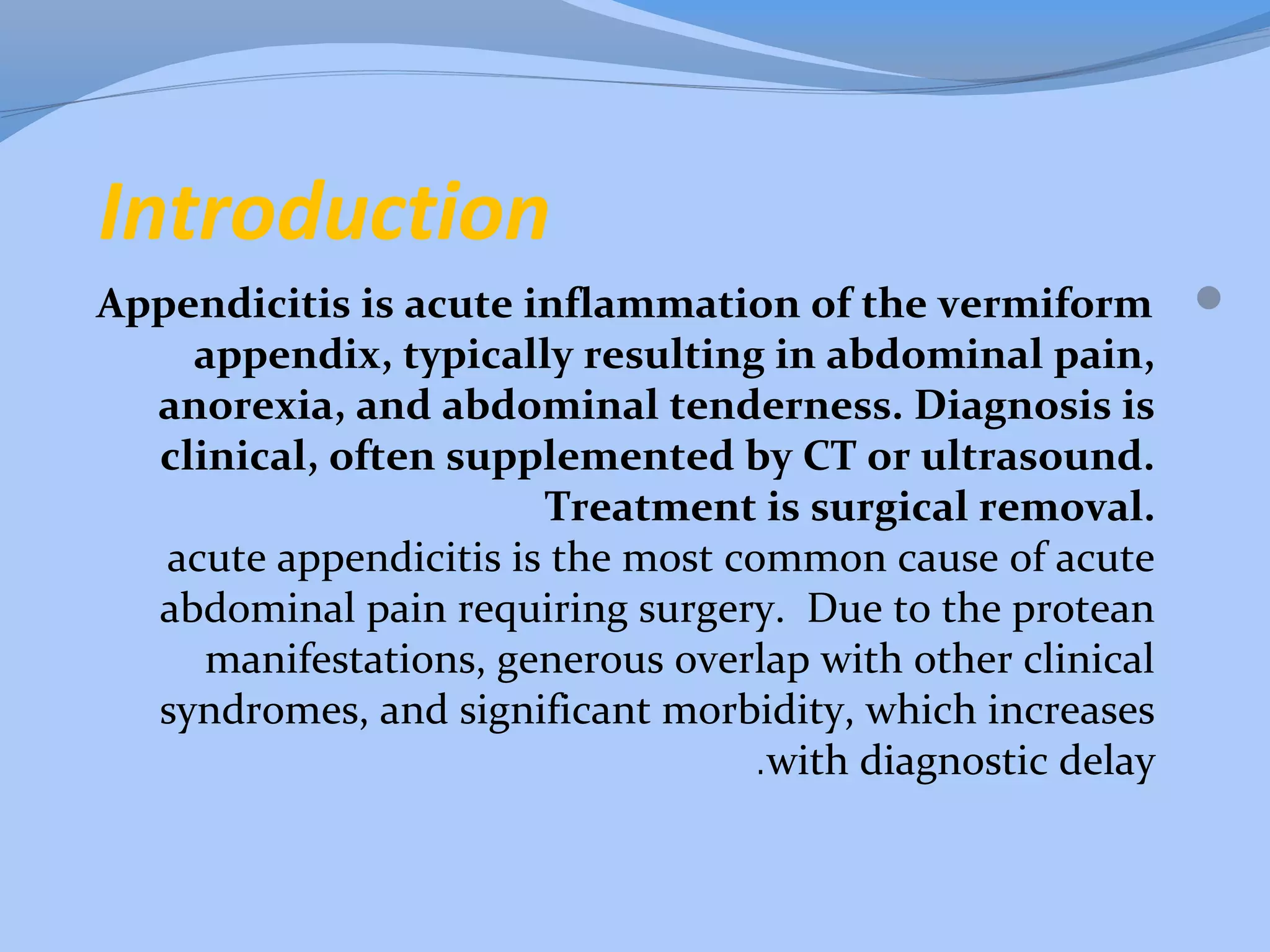 Acute appendicitis __ | PPT
