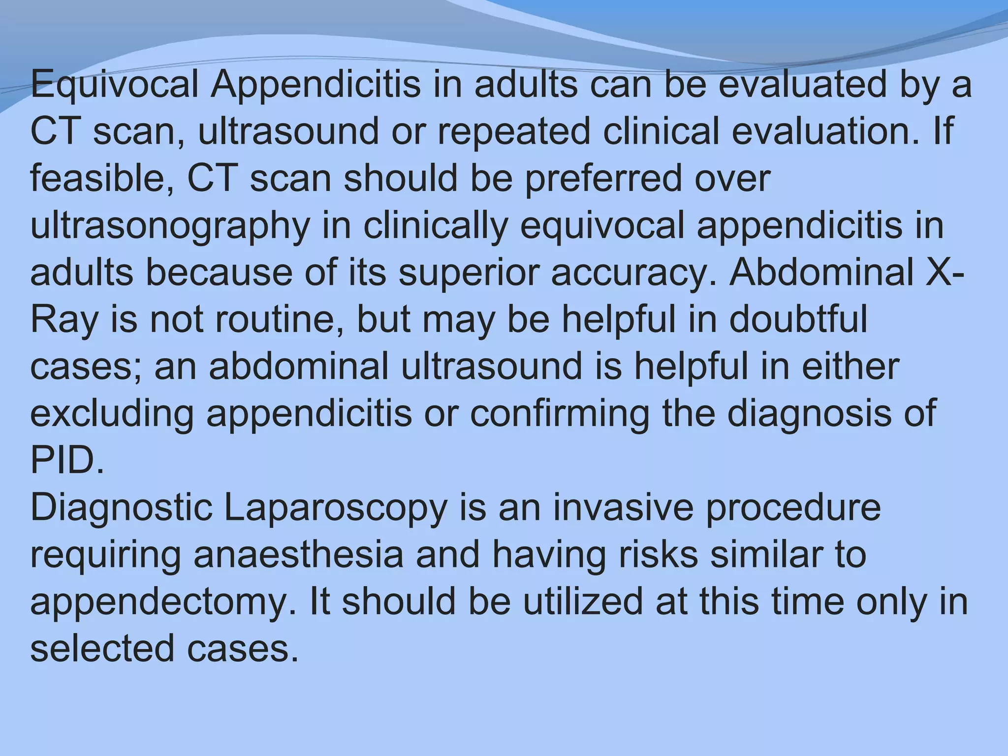 Acute appendicitis __ | PPT