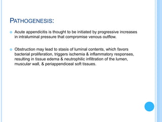 Acute appendicitis | PPTX | Pregnancy | Reproductive Health