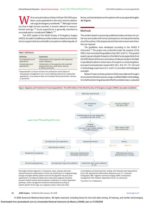 2025 WSES Jerusalem Guidelines on Acute Appendicitis Diagnosis and ...
