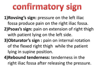Acute appendicitis causes symptoms diagnosis management | PPTX ...