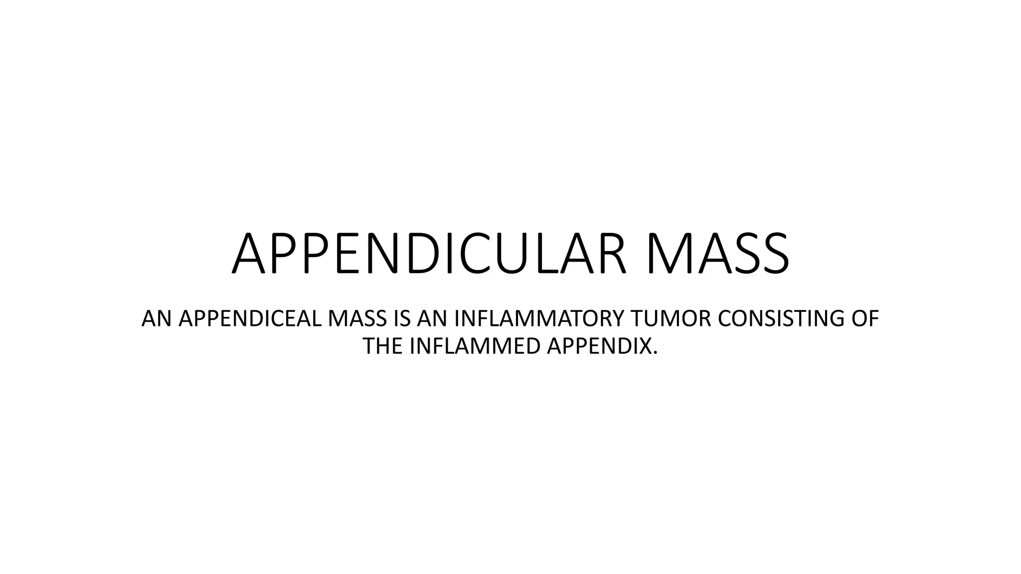 ACUTE APPENDICITIS.pptx | Digestive Disorders | Diseases and Conditions