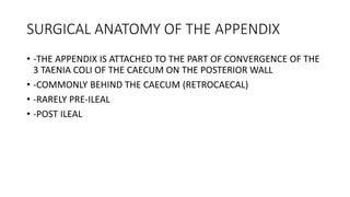 ACUTE APPENDICITIS.pptx | Digestive Disorders | Diseases and Conditions