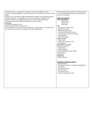 ACUTE APPENDICITIS.pdf | Digestive Disorders | Diseases and Conditions