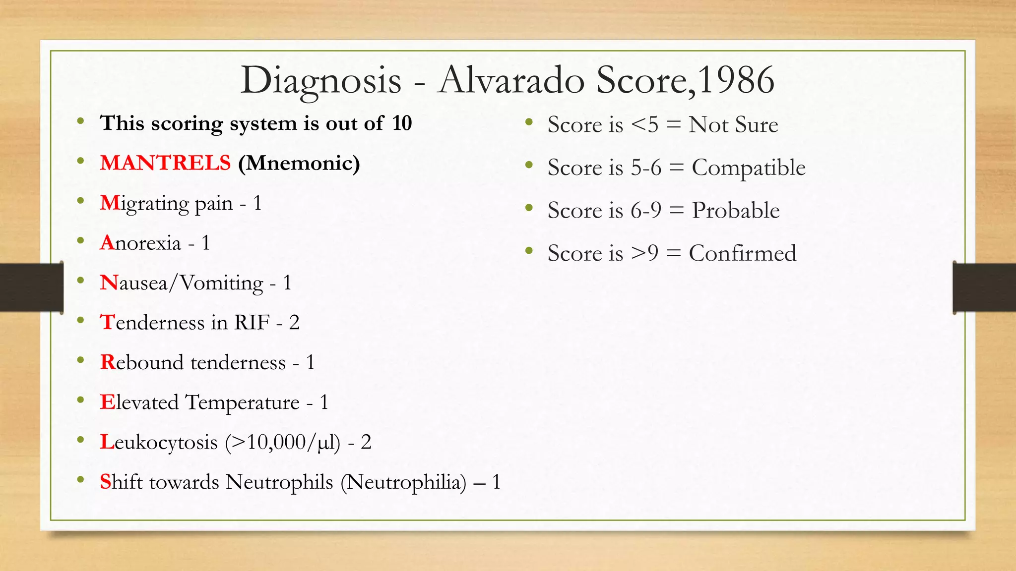 ACUTE APPENDICITIS.pptx | Digestive Disorders | Diseases and Conditions