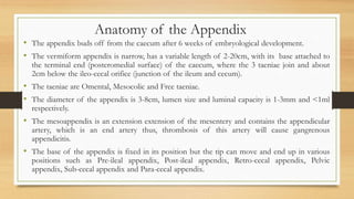 ACUTE APPENDICITIS.pptx | Digestive Disorders | Diseases and Conditions