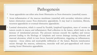 ACUTE APPENDICITIS.pptx | Digestive Disorders | Diseases and Conditions