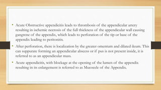 ACUTE APPENDICITIS.pptx | Digestive Disorders | Diseases and Conditions