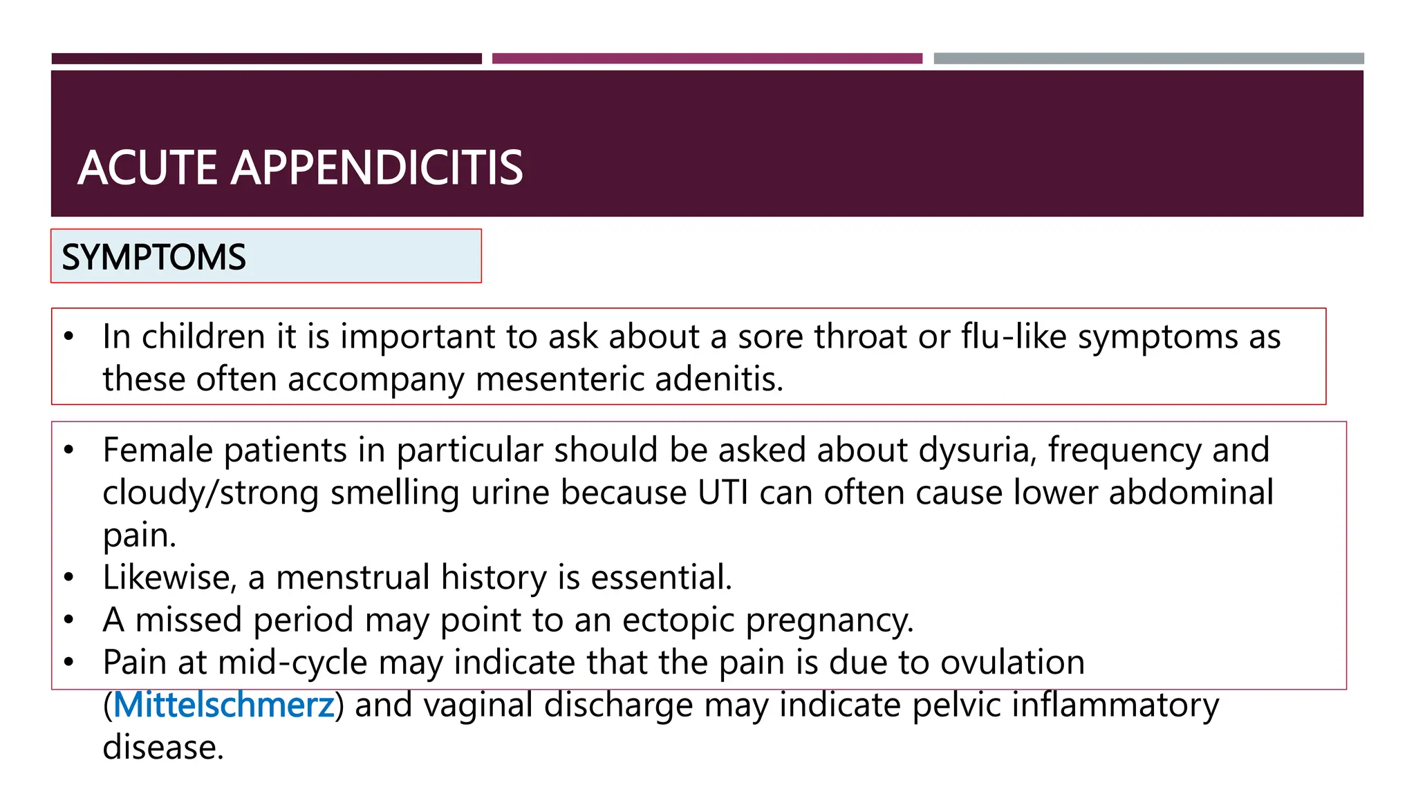 ACUTE APPENDICITIS: anatomy, aetiology, types, clinical features.pptx