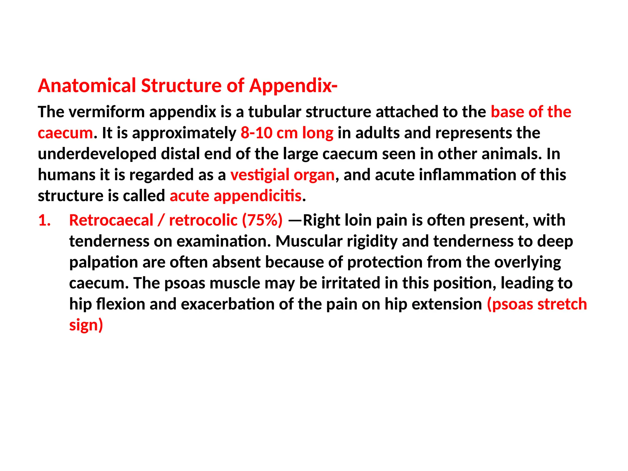 Acute Appendicitis and Homoeopathy...... | PPTX