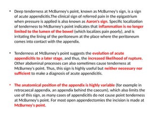 Acute Appendicitis and Homoeopathy...... | PPT