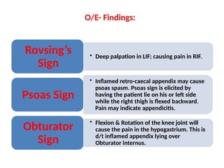 Acute Appendicitis and Homoeopathy...... | PPT
