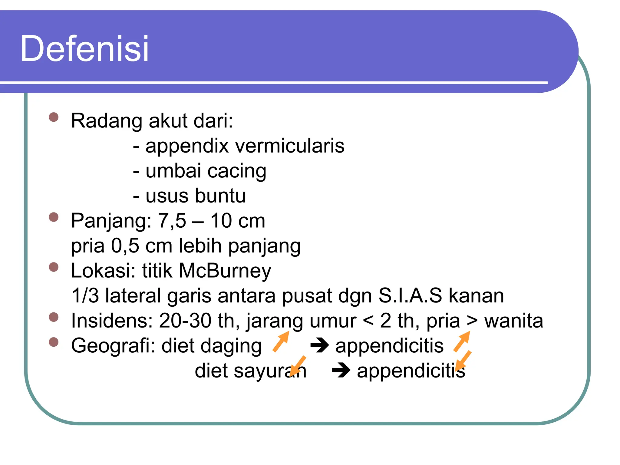 ACUTE APPENDICITIS prof bachtiar surya.ppt