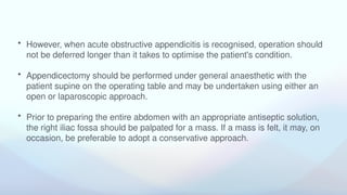 acute appendicitis under general surgery | PPTX