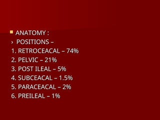 ACUTE APPENDICITIS.ppt gghhjjjjjjjgshshshsh | PPT
