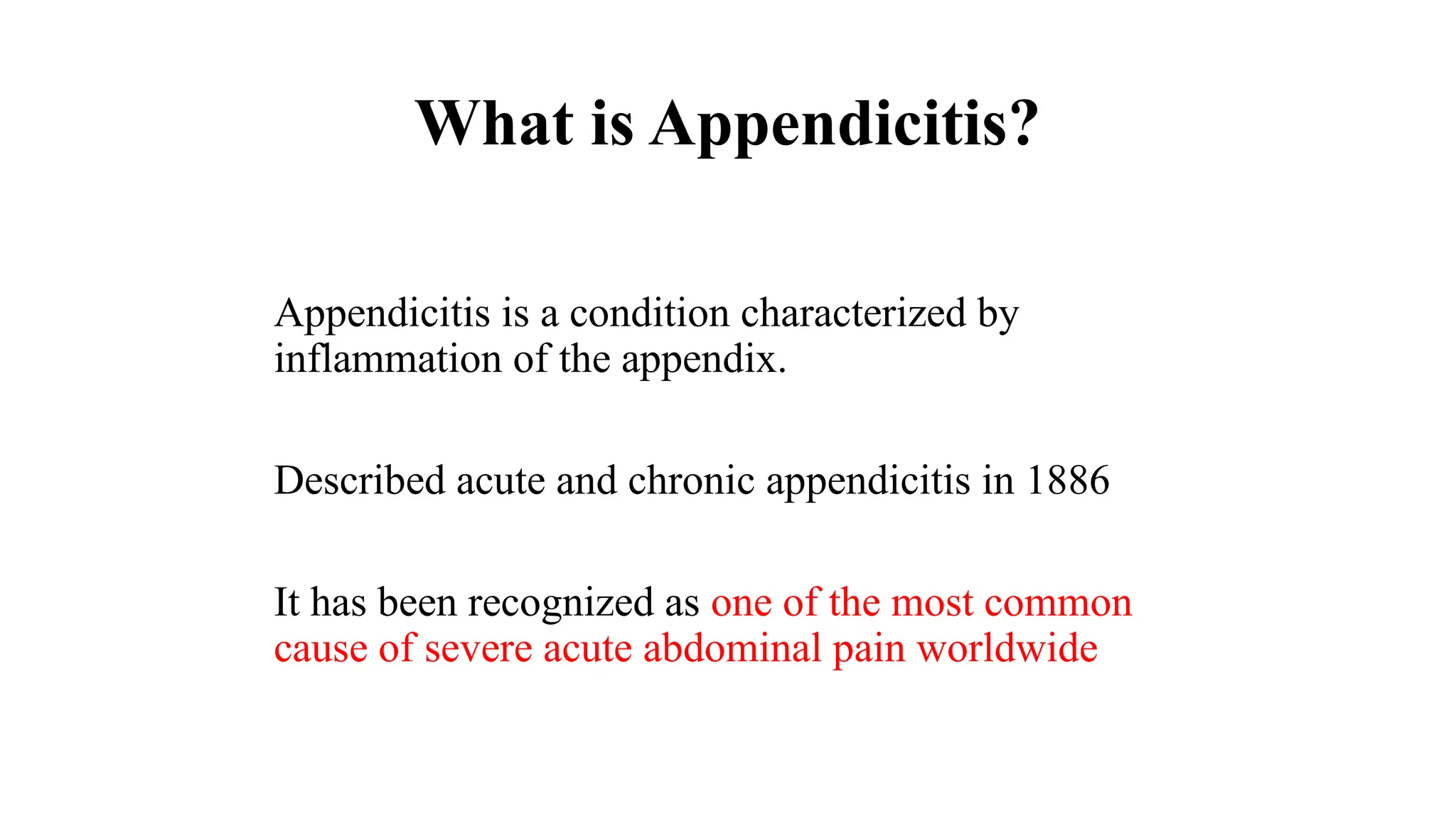 Acute Appendicitis and it's Management.pptx