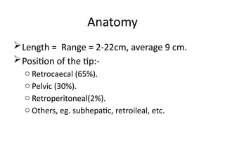 Acute Appendicitis medicine and surgery . | PPTX