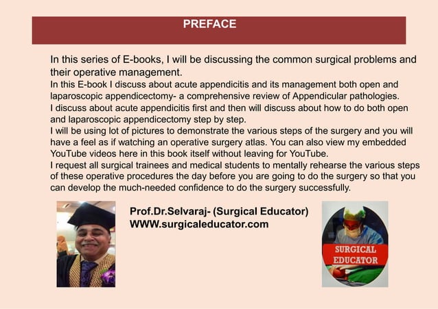 Acute Appendicitis- Appendicectomy- Open & Laparoscopic.pdf | Surgery ...