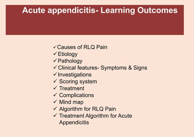 Acute Appendicitis- Appendicectomy- Open & Laparoscopic.pdf | Surgery ...