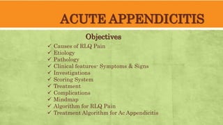 Acute appendicitis / RLQ Pain | PPTX