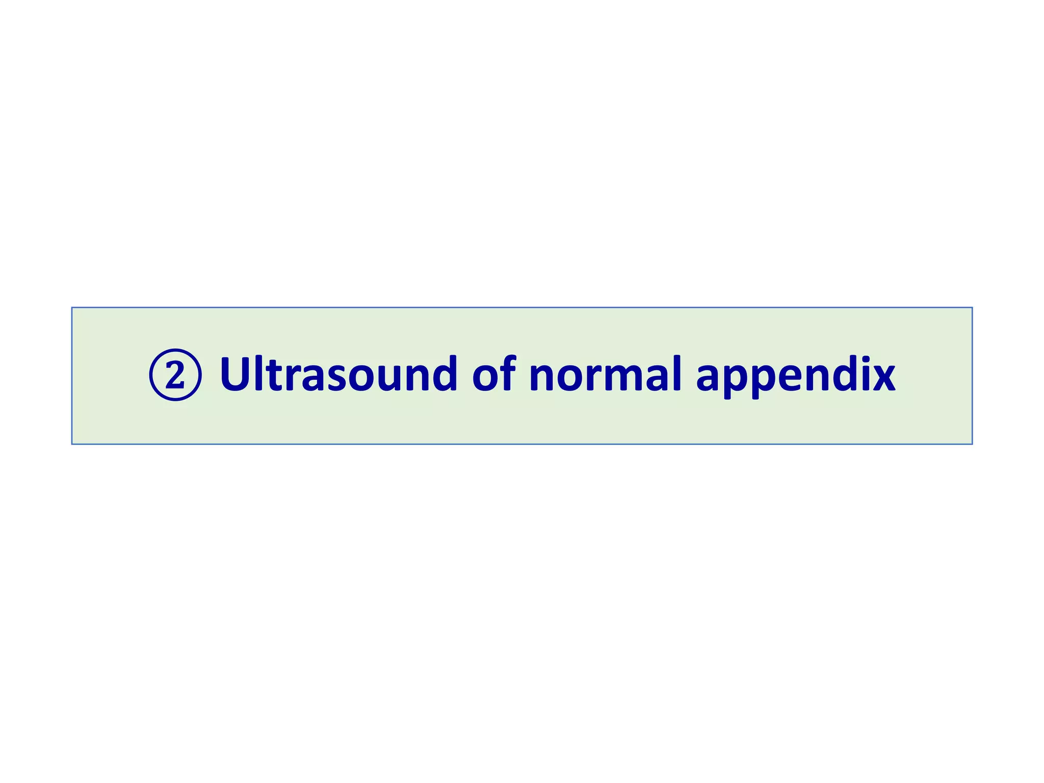 Acute appendicitis - Ultrasound first | PPTX