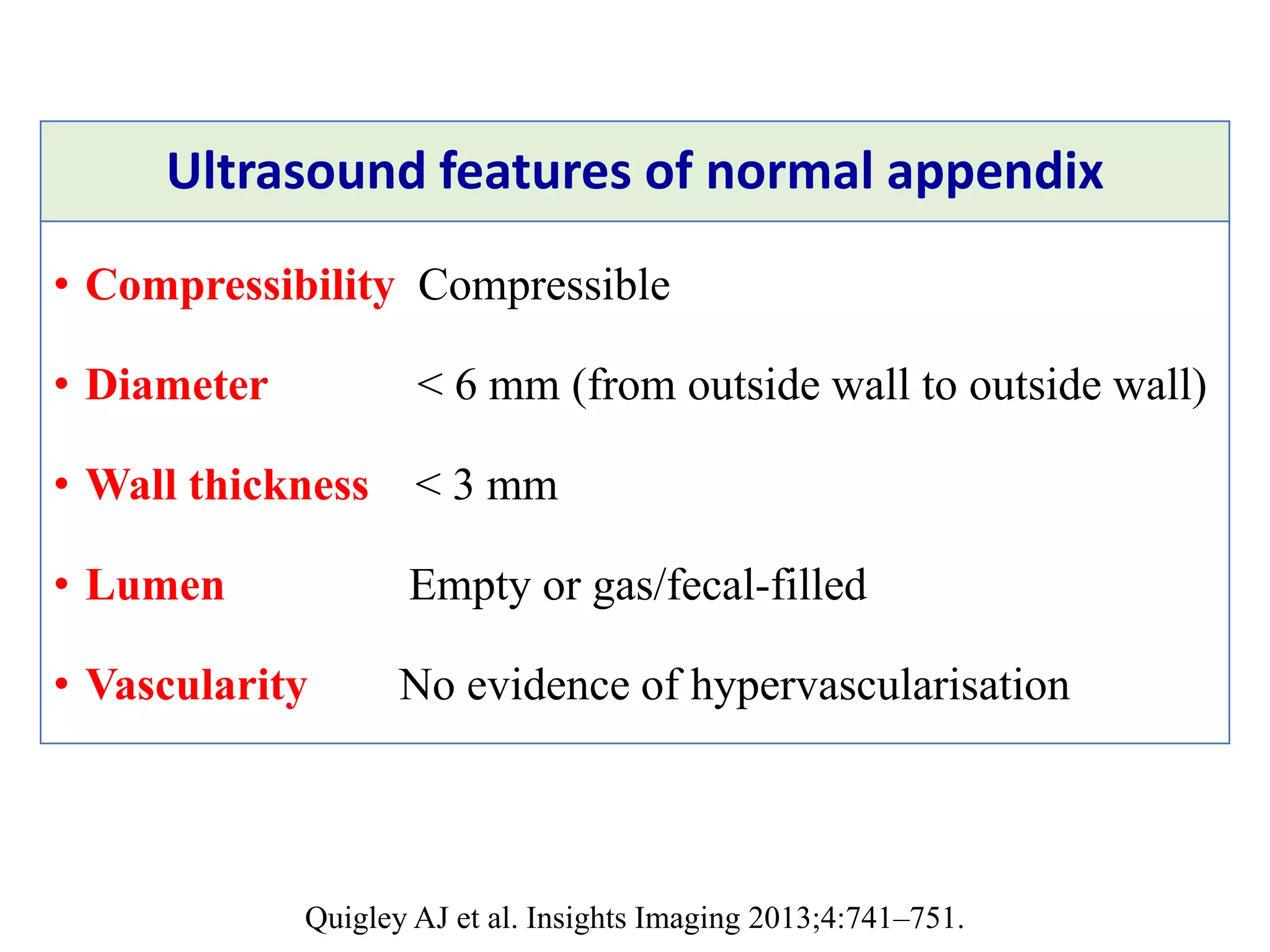 Acute appendicitis - Ultrasound first | PPTX