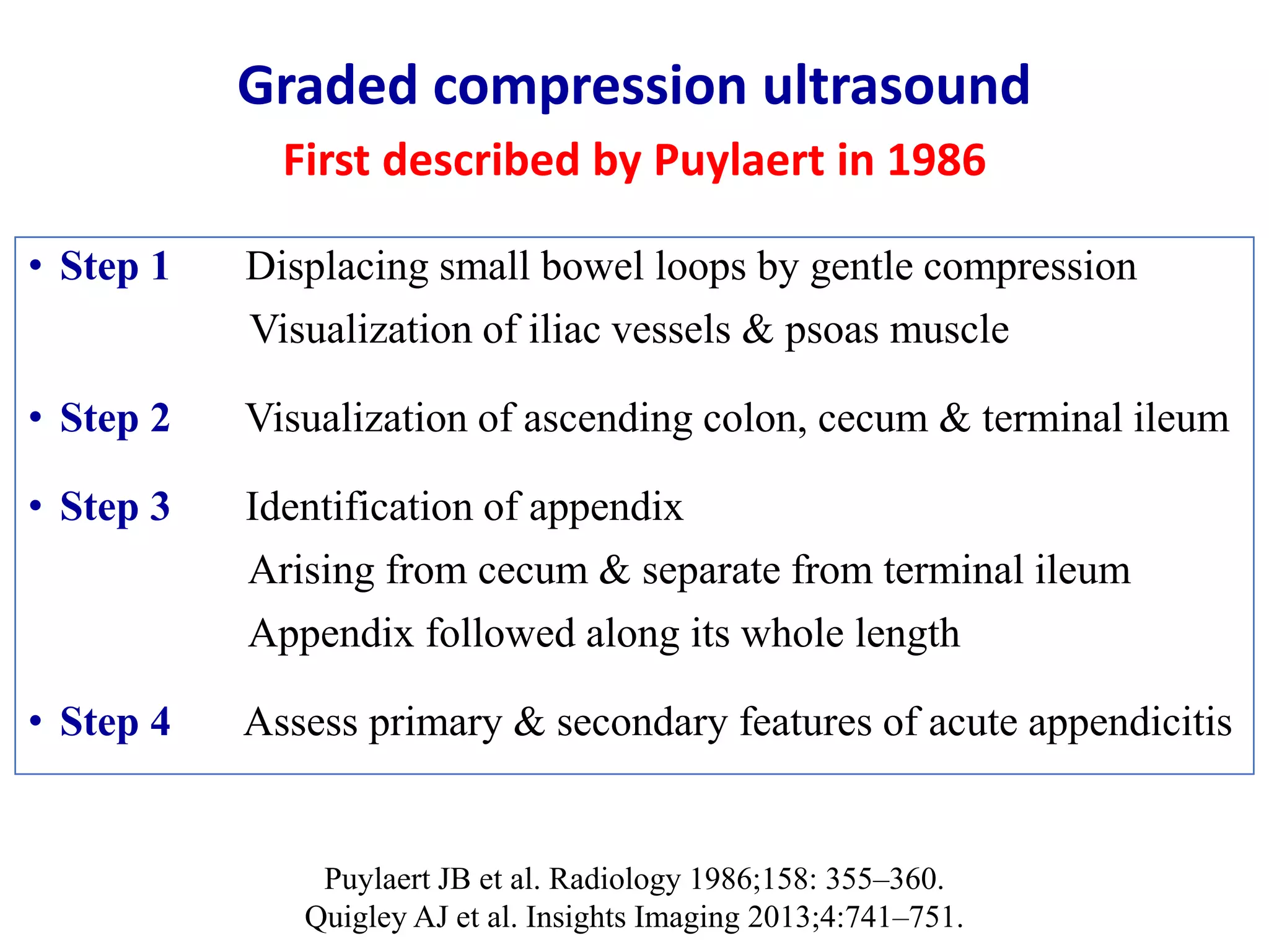 Acute appendicitis - Ultrasound first | PPTX