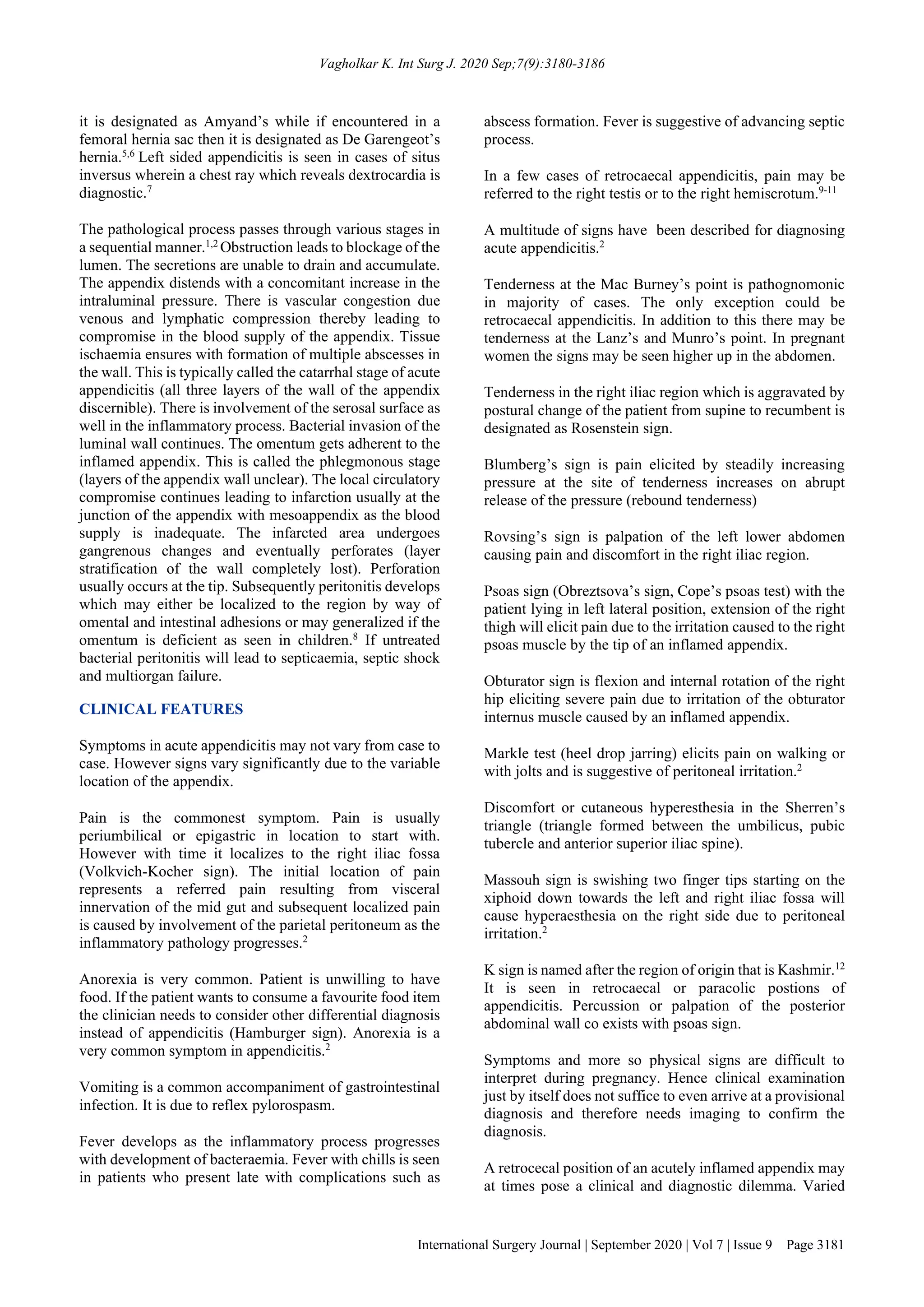 Acute appendicitis in adults | PDF