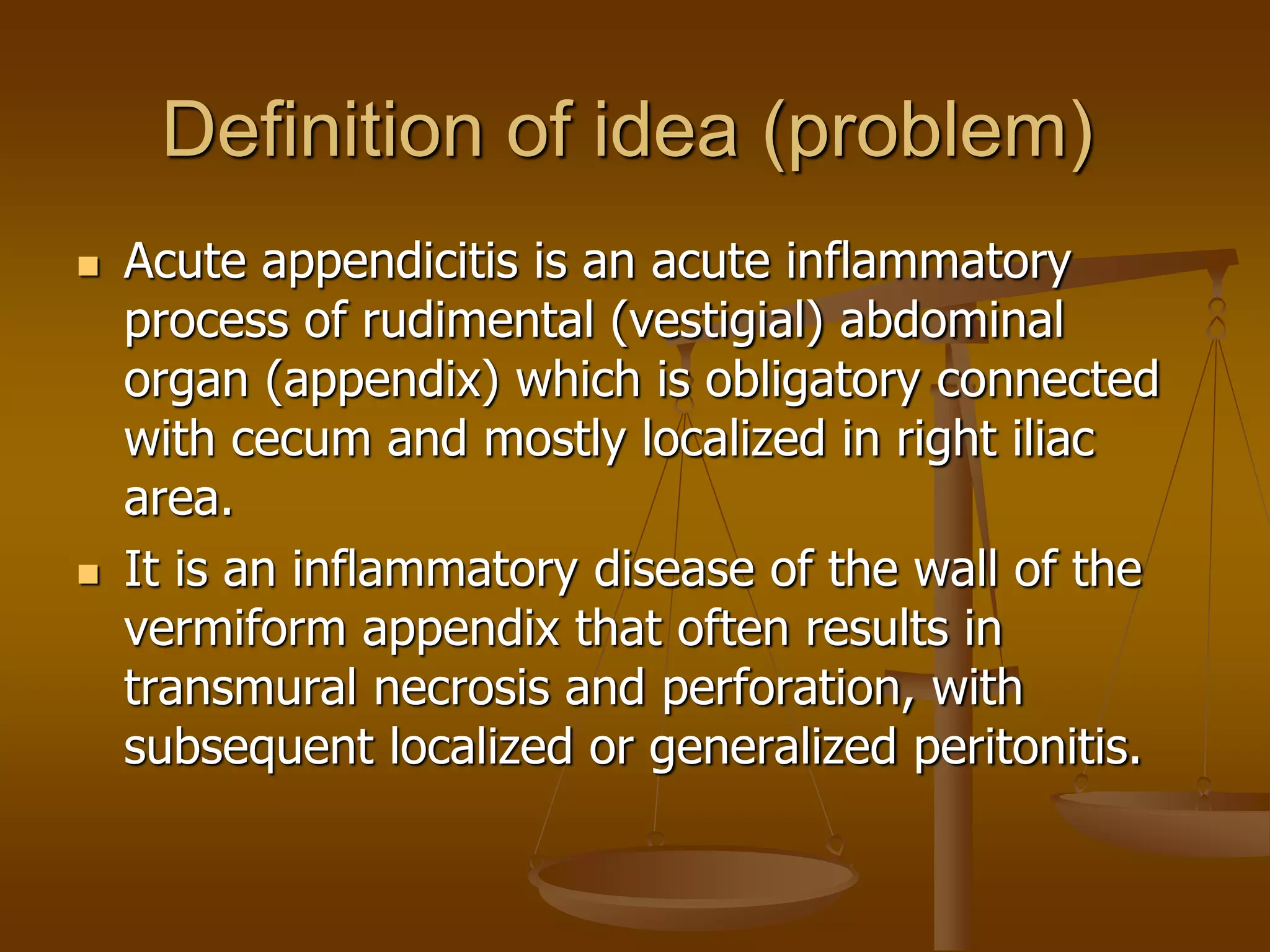 Acute appendicitis(lecture vasilevsky v.p.) | PDF