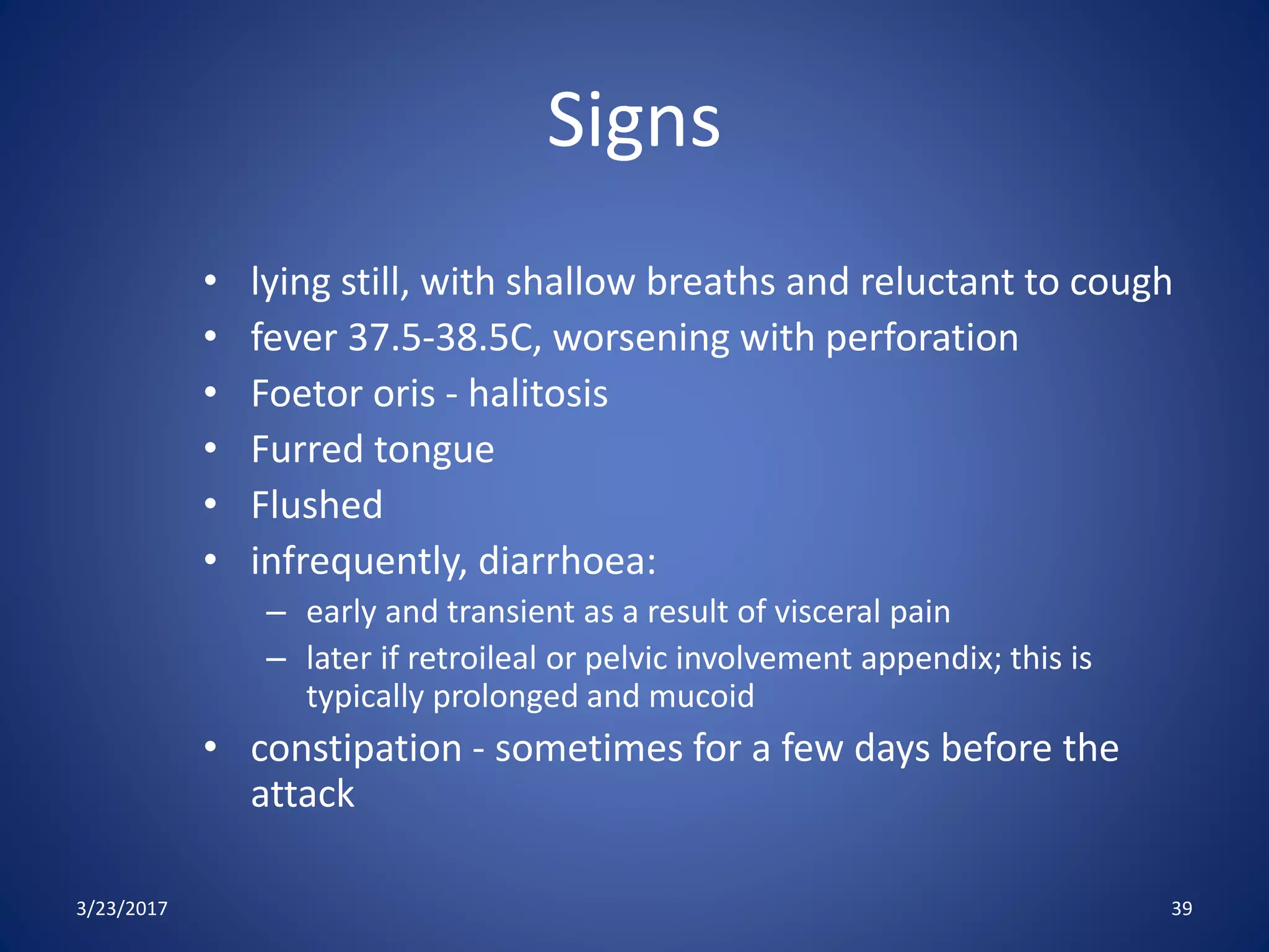 Acute appendicitis &lump | PPTX