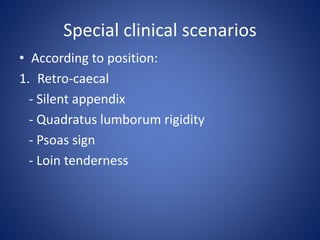Acute appendicitis &lump | PPTX