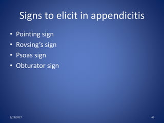 Acute appendicitis &lump | PPT