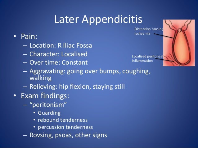Acute appendicitis &lump