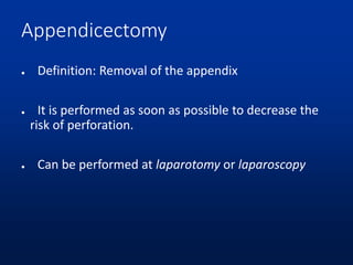 Acute Appendicitis A comprehensive guide.ppt