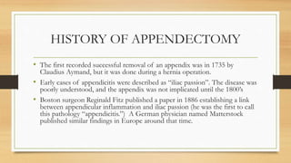 Acute appendicitis presentation | PPTX