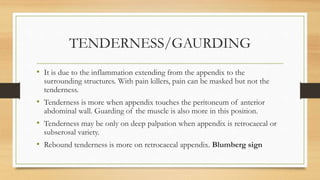Acute appendicitis presentation | PPTX