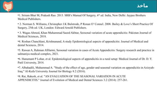 acute appendicitis research.pptxAcute Appendicitis research in Aliabad ...