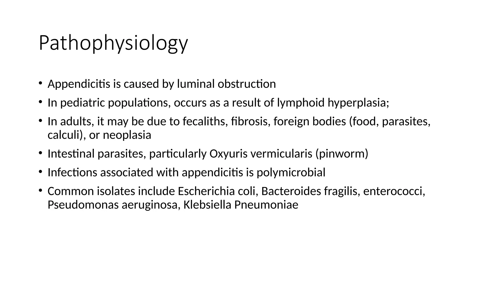 Acute Appendictis diagnosis and management | PPTX