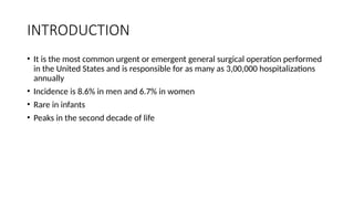 Acute Appendictis diagnosis and management | PPTX