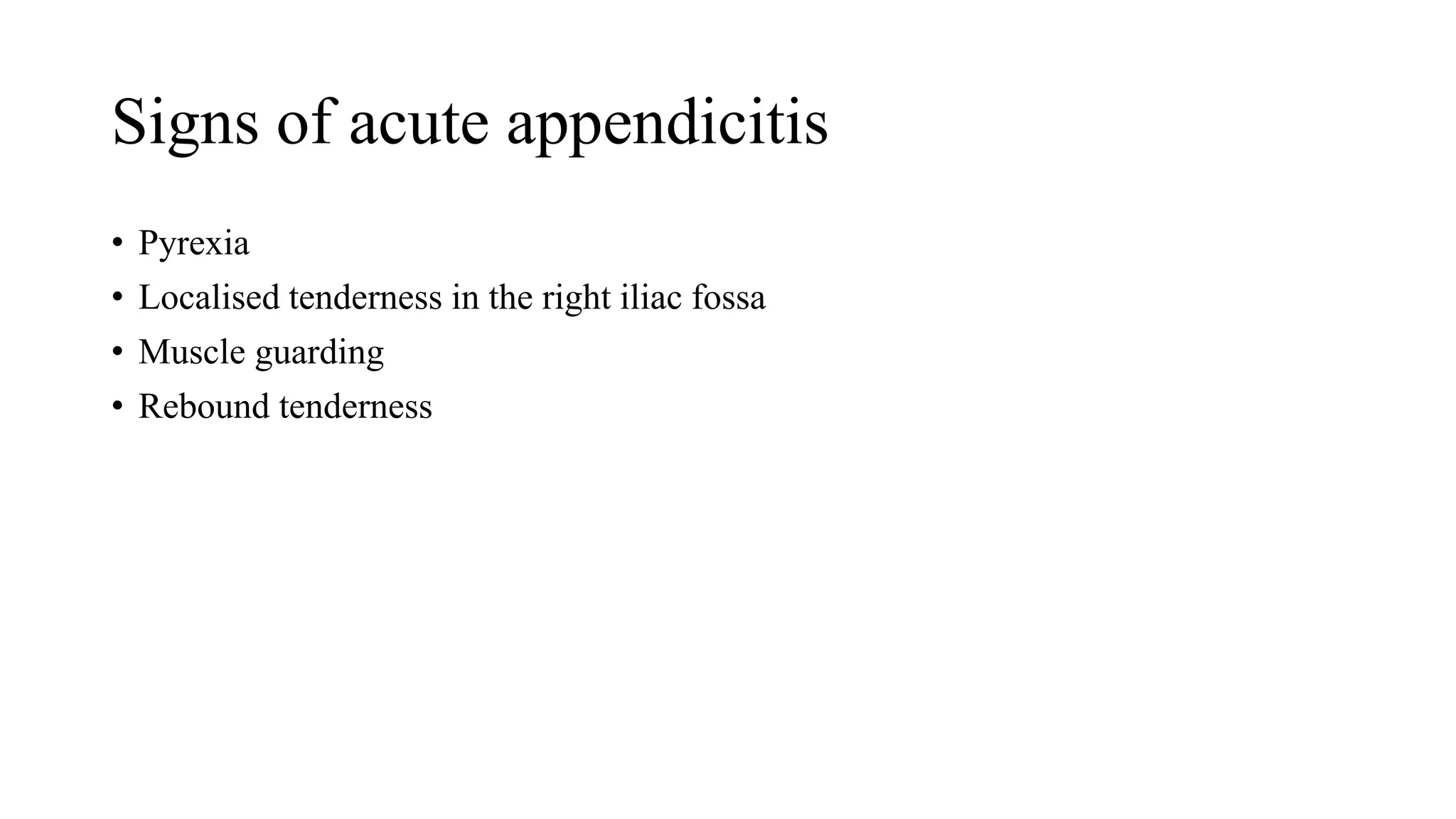 Acute Appendicitis | PPTX