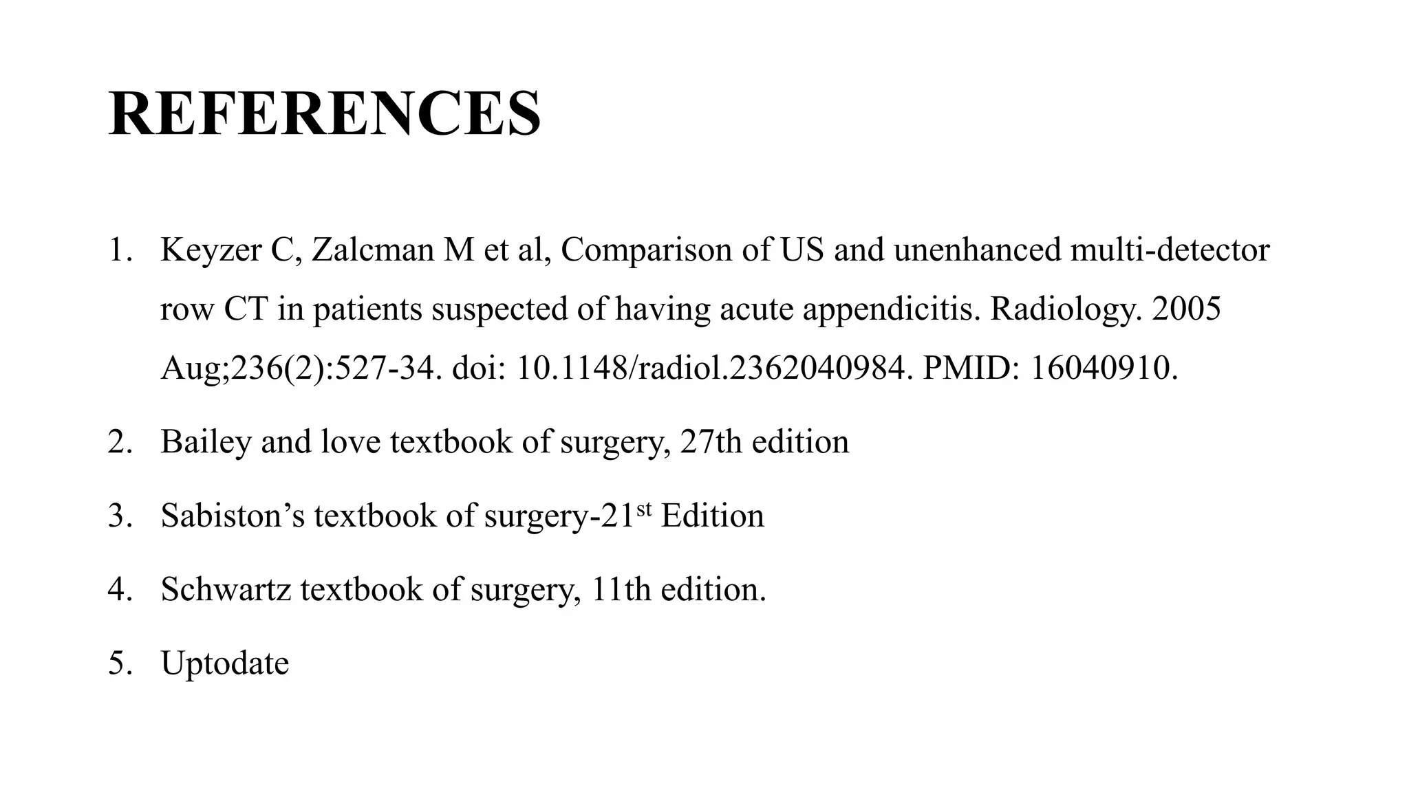 Acute Appendicitis | PPTX