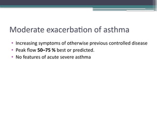 Management of Acute Asthma - Approach for Medical Students | PPTX