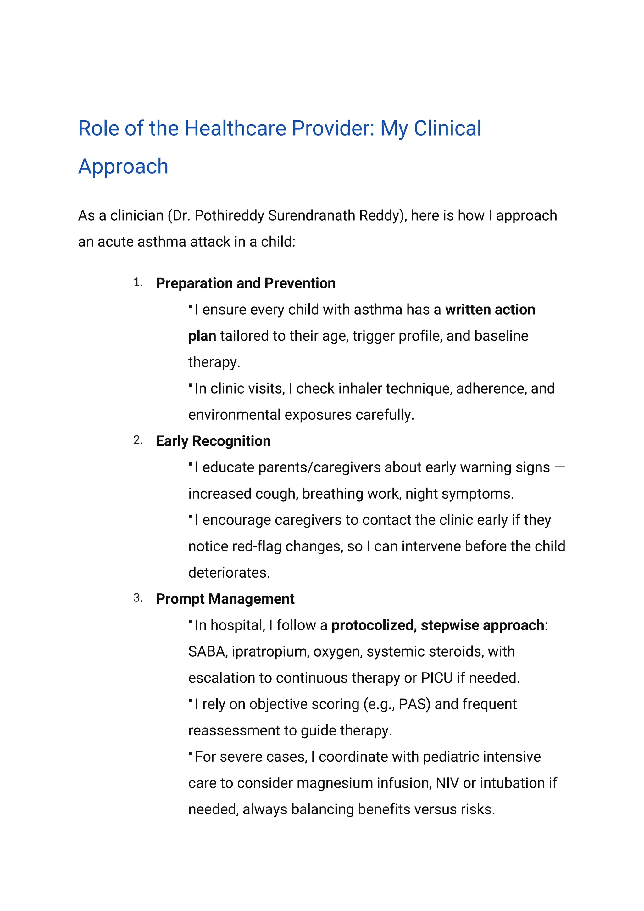 Acute Asthma Attack Care in Children by Dr.Pothireddy Surendranath ...