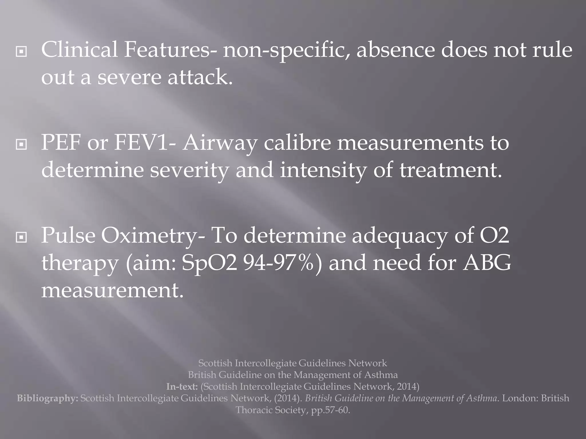 Acute asthma management | PPTX